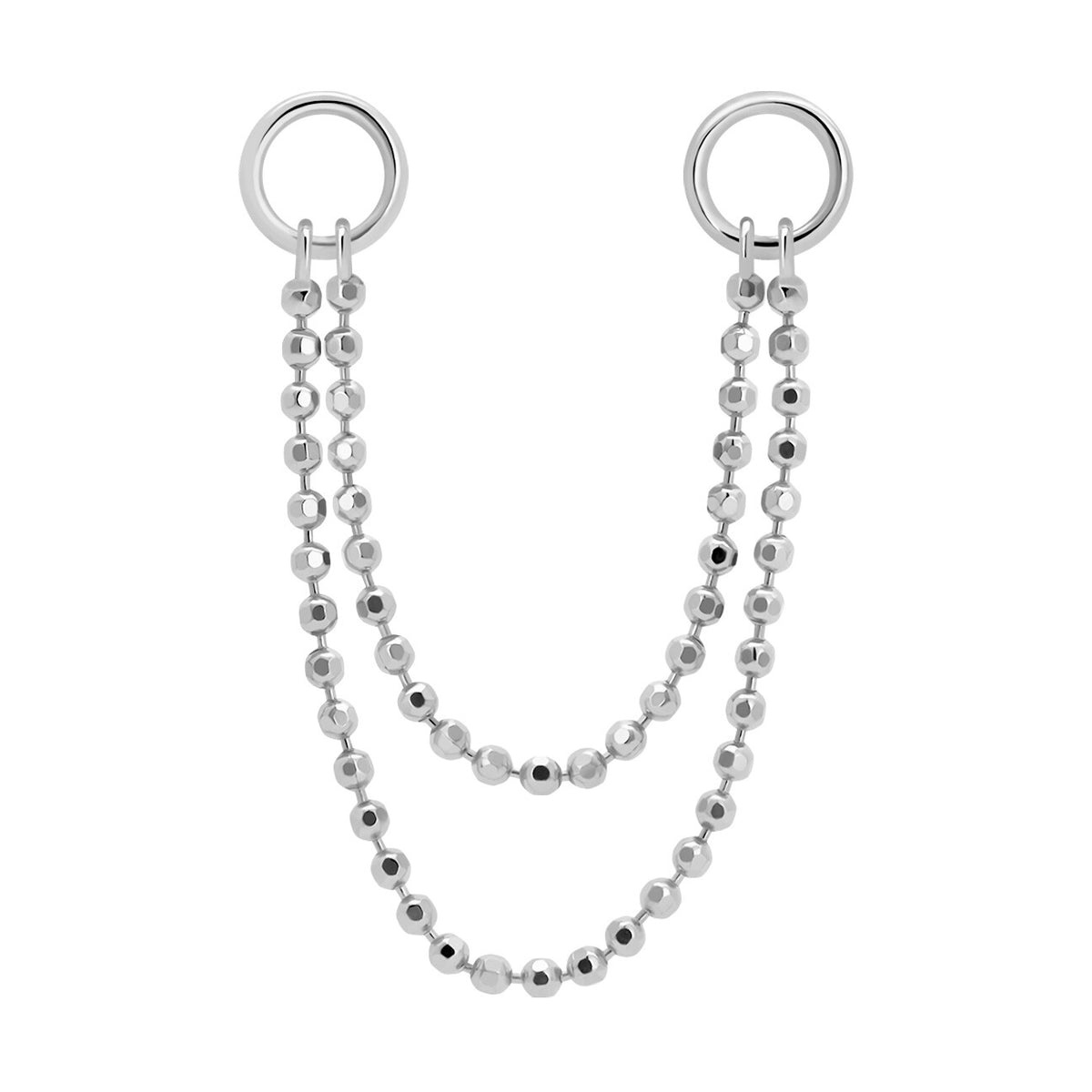 Double Beaded Drape Chain – PIERCED Online Piercing Jewellery Store