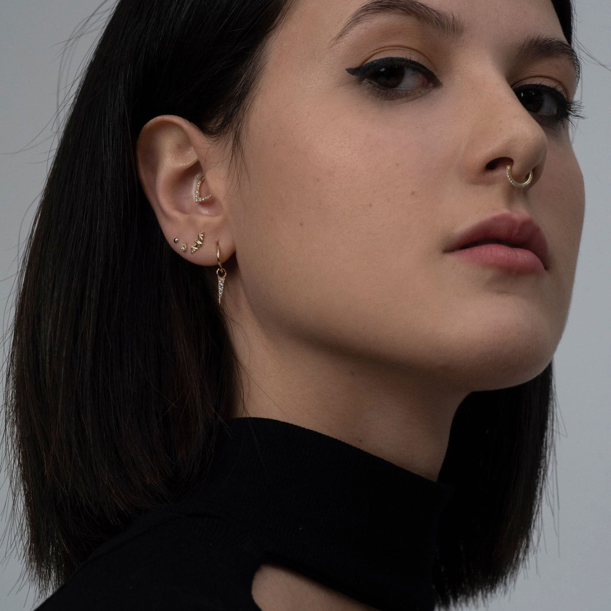 14K Solid Gold Mini Teardrop – PIERCED Online Piercing Jewellery Store